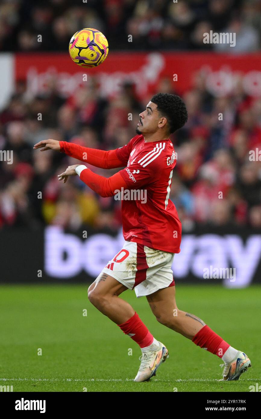 Morgan Gibbs-White of Nottingham Forest in action during the Premier ...