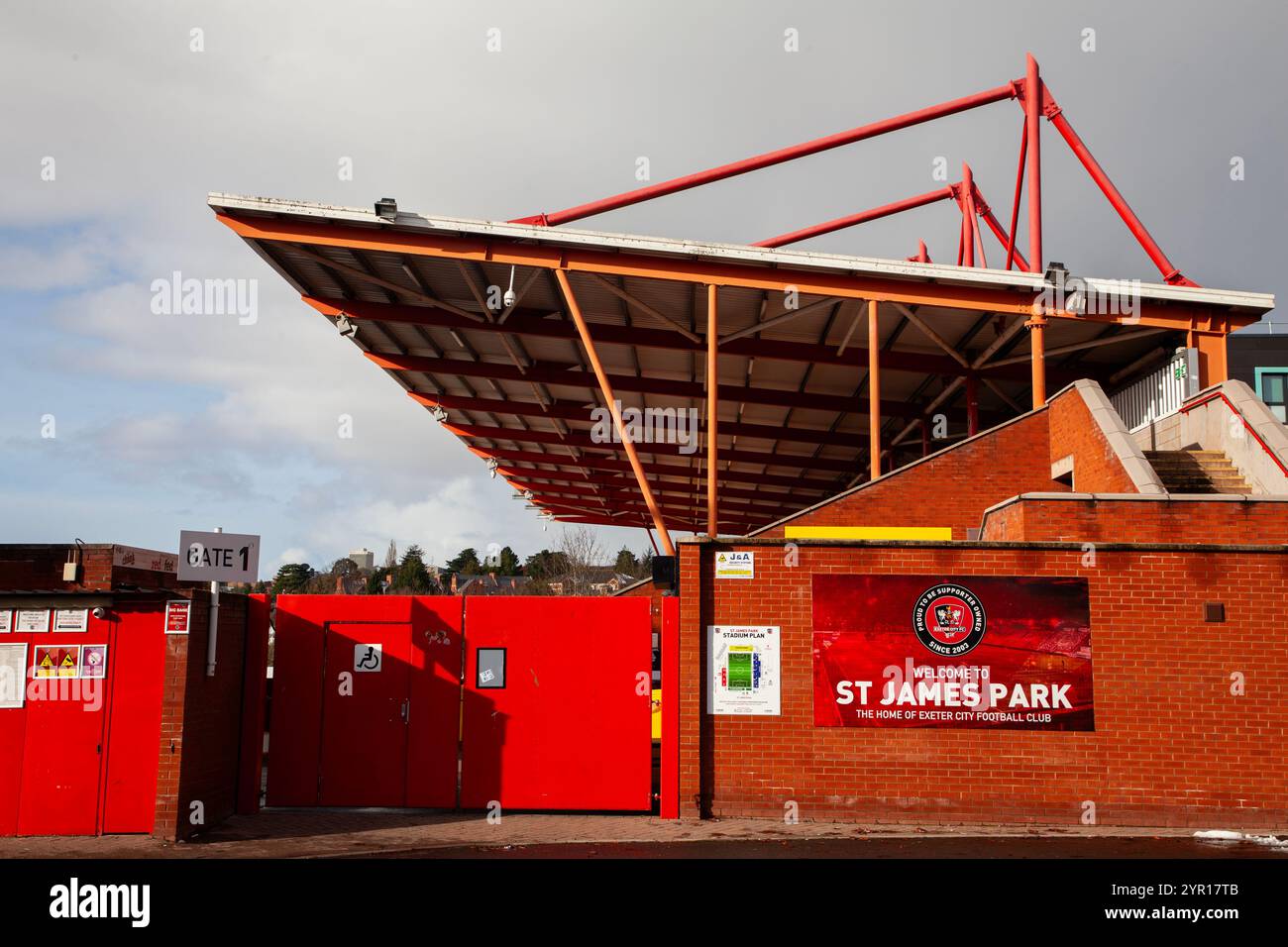Exeter City FC stadium St James park Stock Photo - Alamy