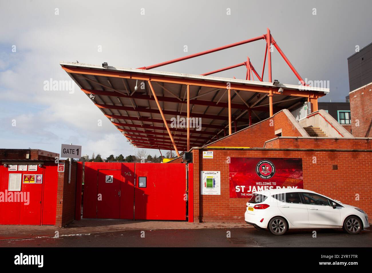 Exeter City FC stadium St James park Stock Photo - Alamy