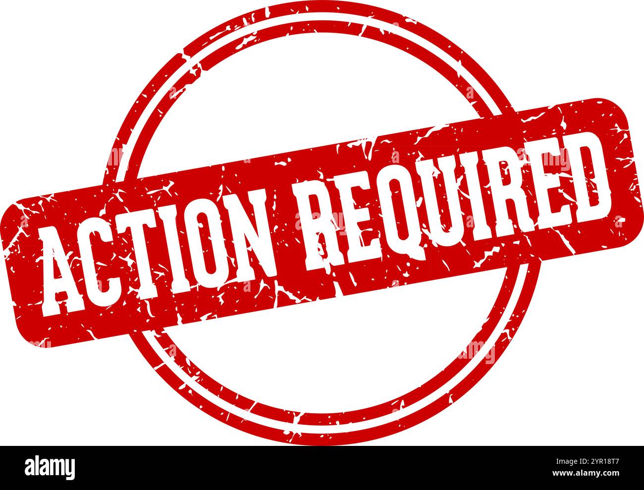 action required round stamp isolated on transparent background. action ...
