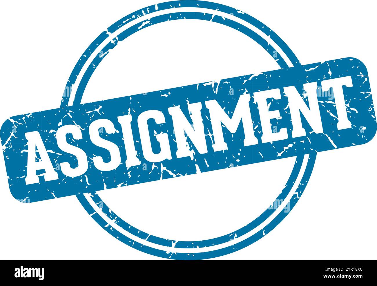 assignment round stamp isolated on transparent background. assignment ...
