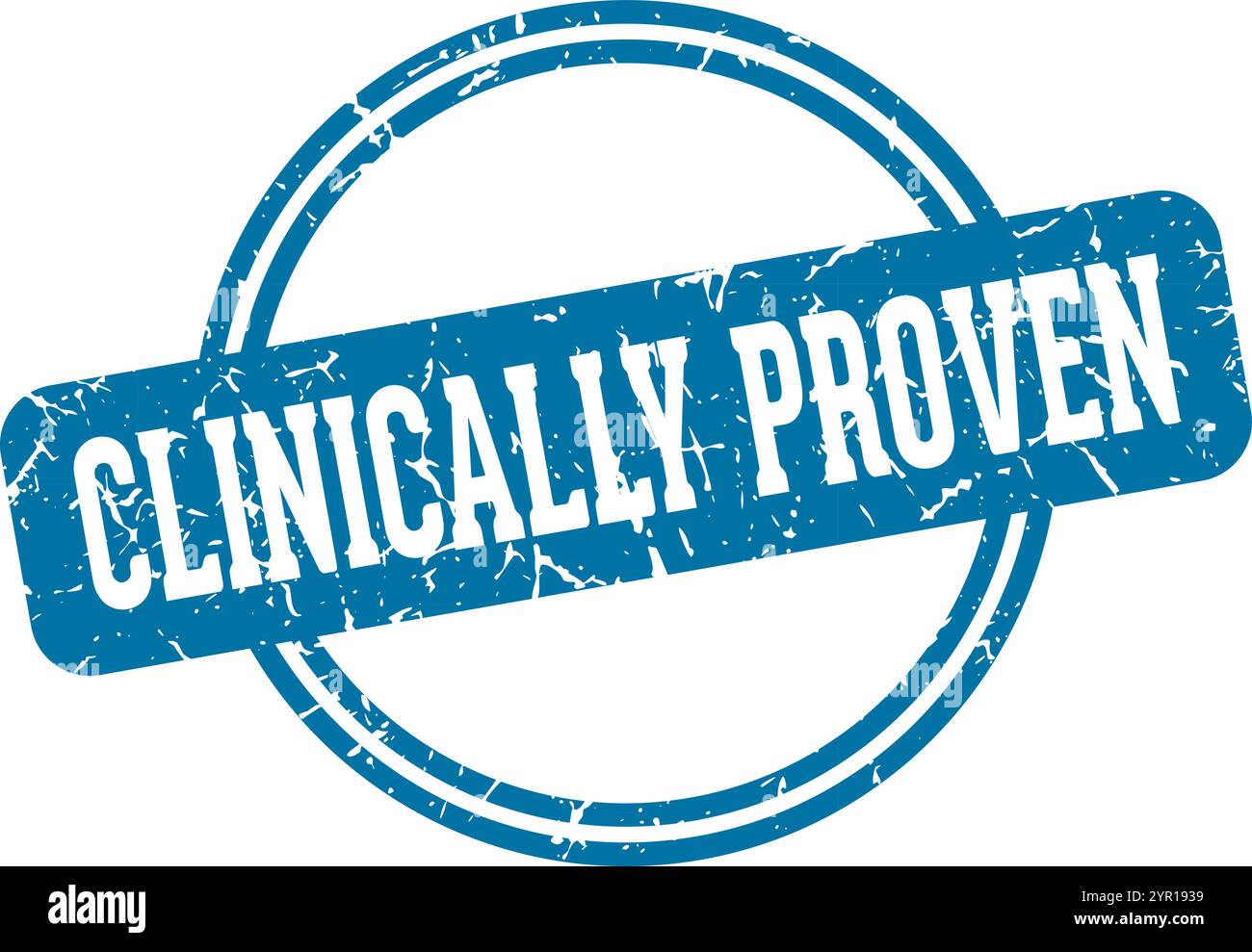 clinically proven round stamp isolated on transparent background ...