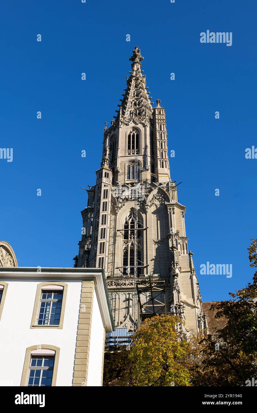 Bern minster cathedral tower hi-res stock photography and images - Alamy