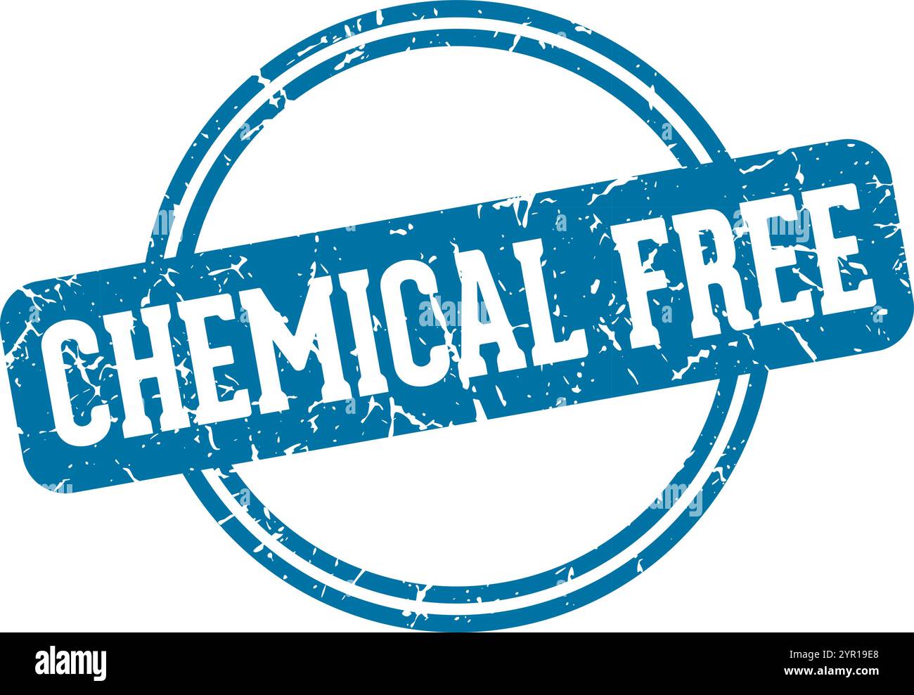 chemical free round stamp isolated on transparent background. chemical ...