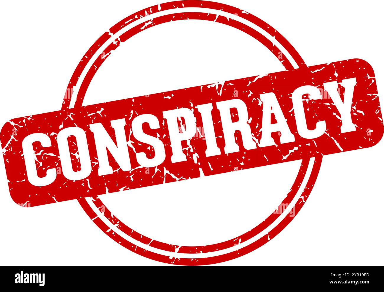 conspiracy round stamp isolated on transparent background. conspiracy ...