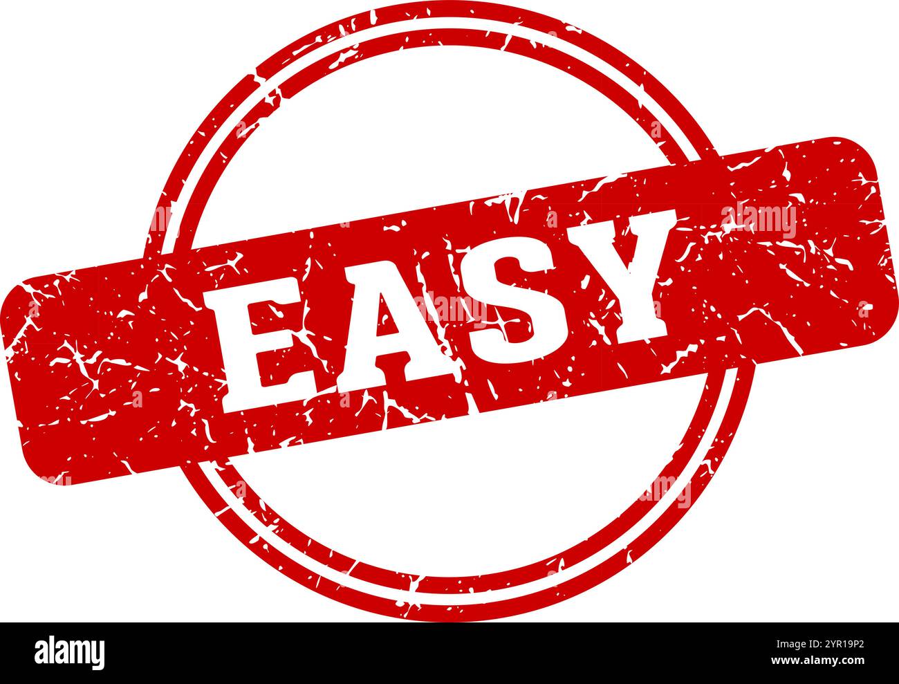 easy round stamp isolated on transparent background. easy stamp Stock ...