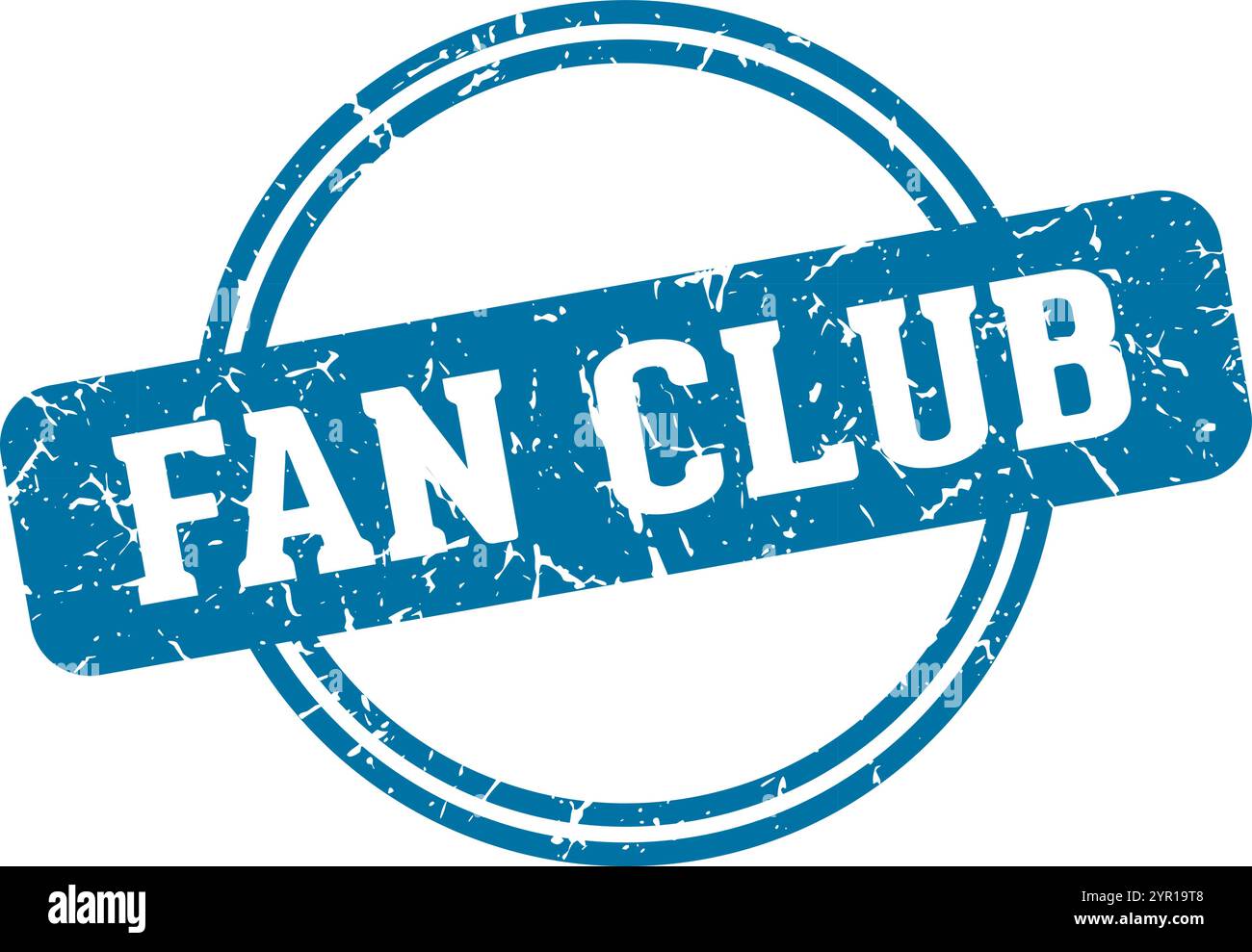 fan club round stamp isolated on transparent background. fan club stamp ...