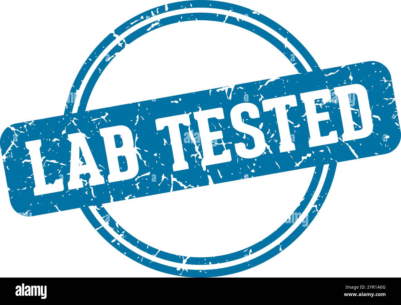 lab tested round stamp isolated on transparent background. lab tested ...
