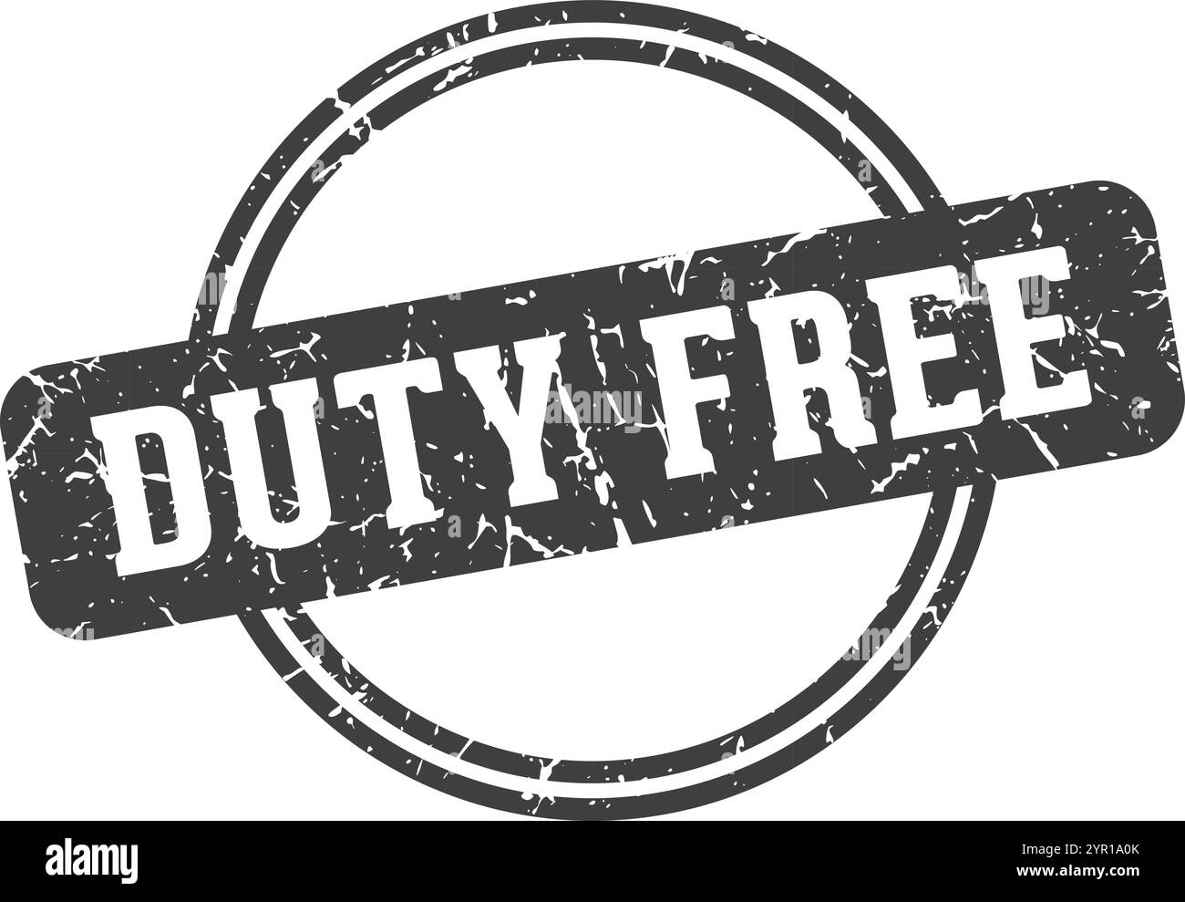 duty free round stamp isolated on transparent background. duty free ...