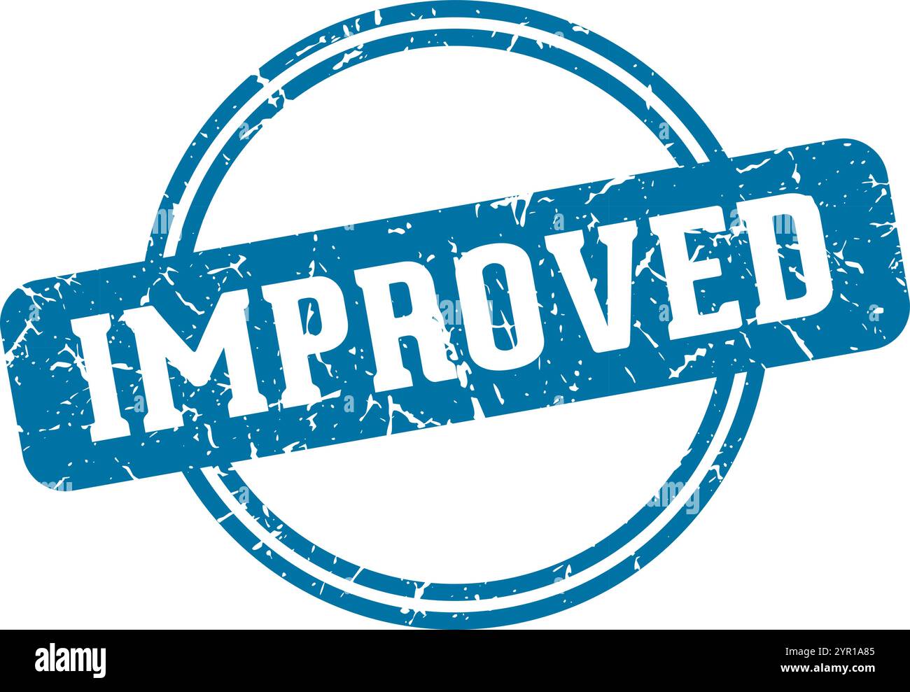 improved round stamp isolated on transparent background. improved stamp ...