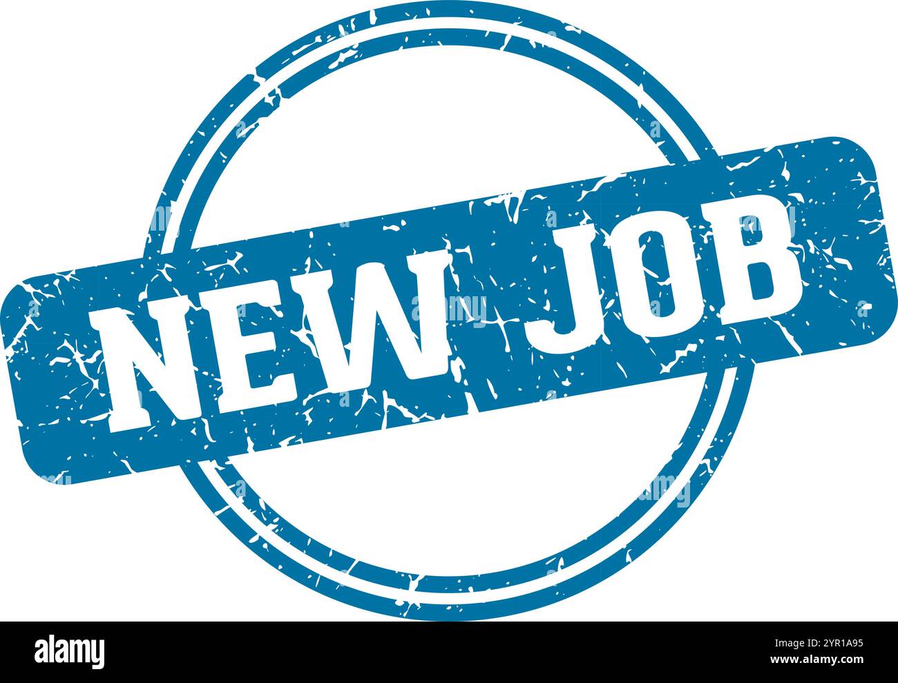 new job round stamp isolated on transparent background. new job stamp ...