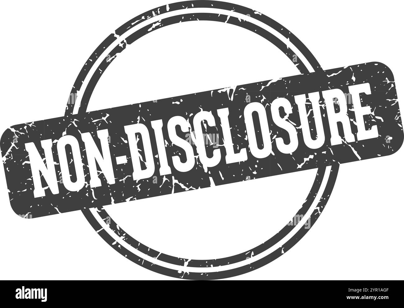 non-disclosure round stamp isolated on transparent background. non ...