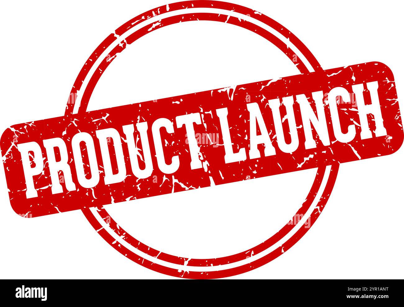 product launch round stamp isolated on transparent background. product ...