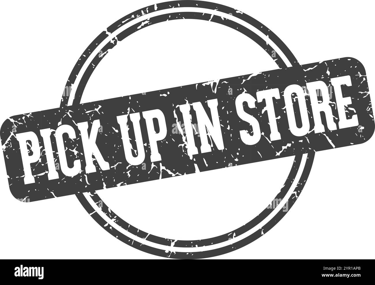 pick up in store round stamp isolated on transparent background. pick ...