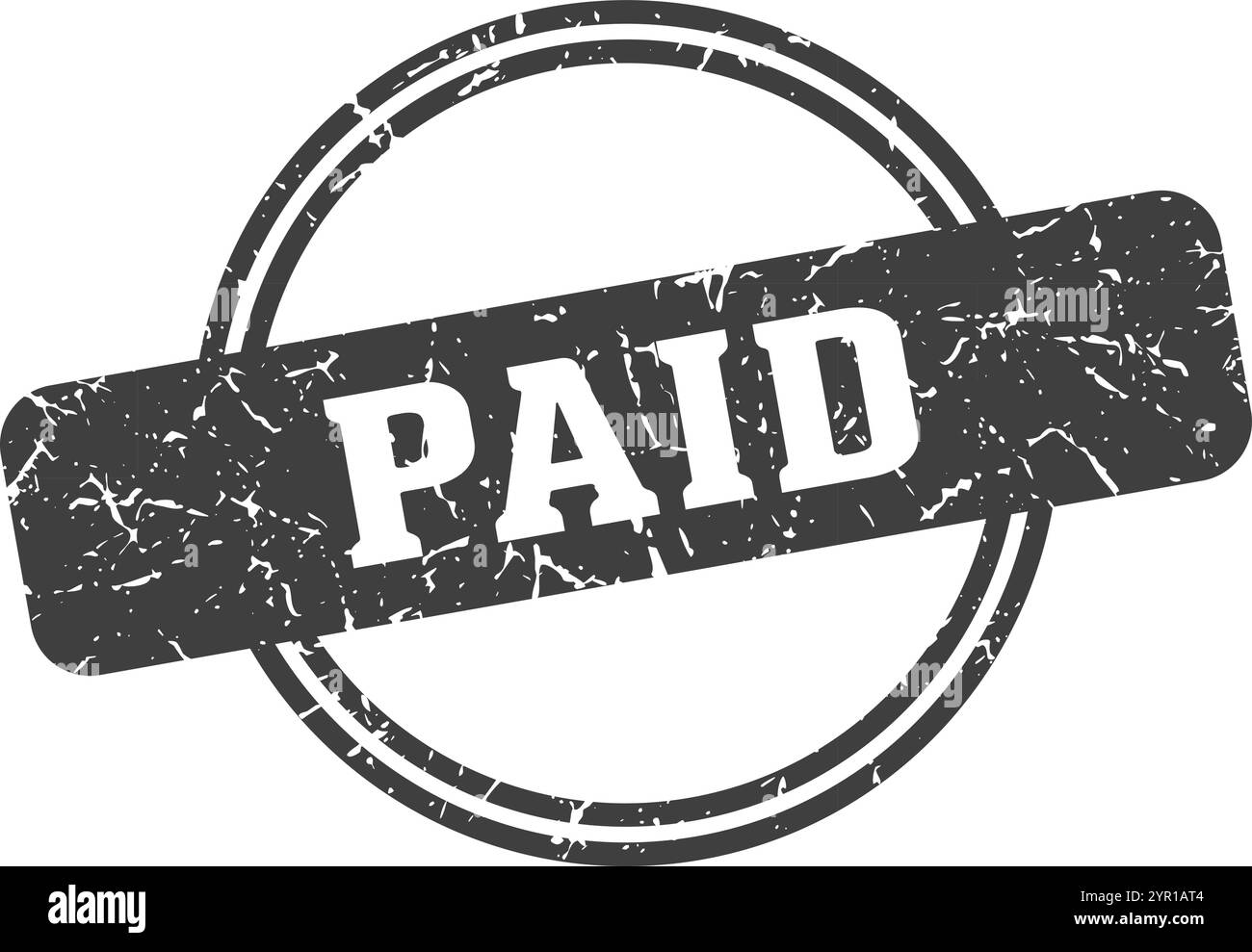 paid round stamp isolated on transparent background. paid stamp Stock ...