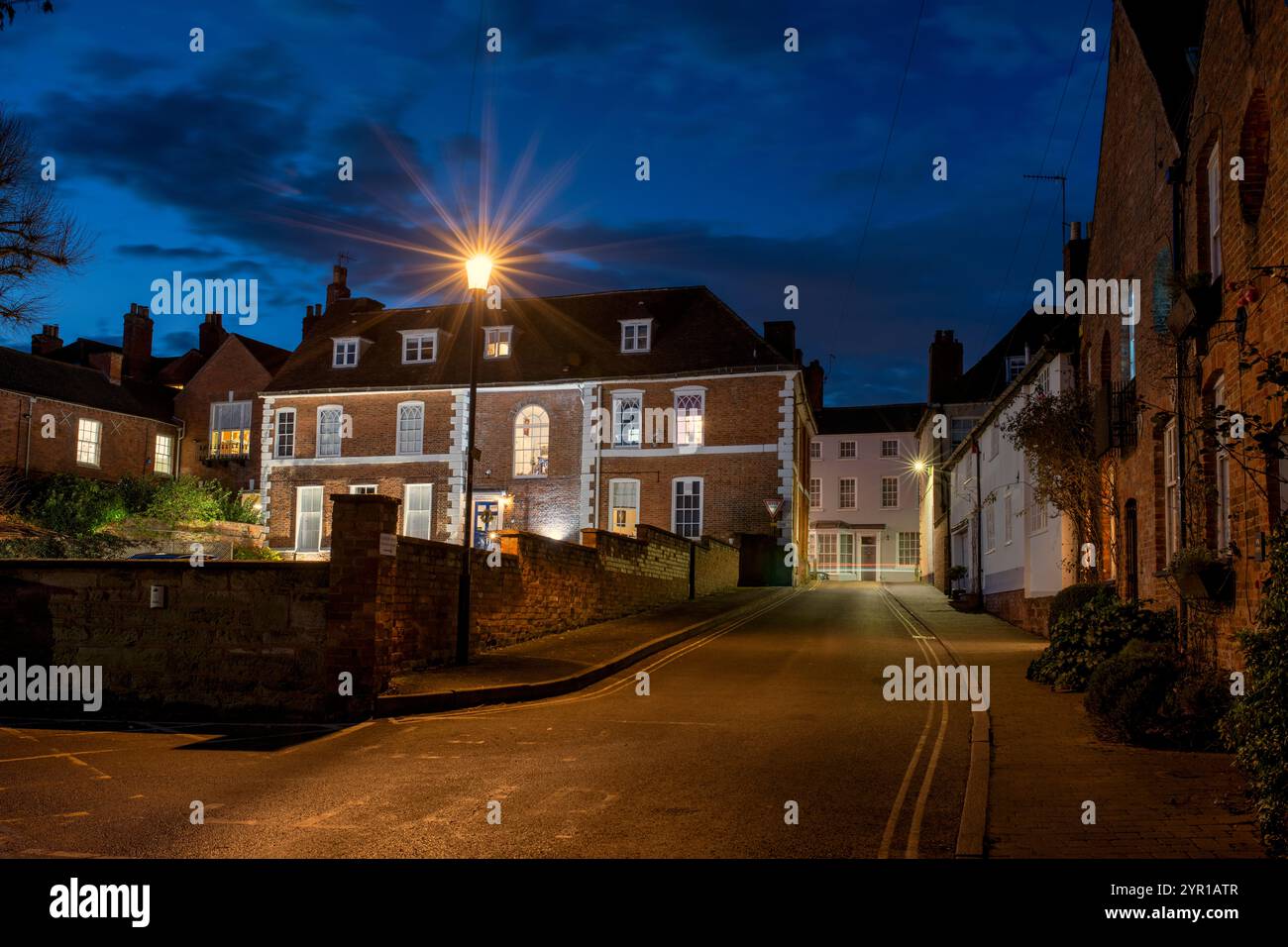 Back Lane at dusk. Warwick, Warwickshire, England Stock Photo - Alamy