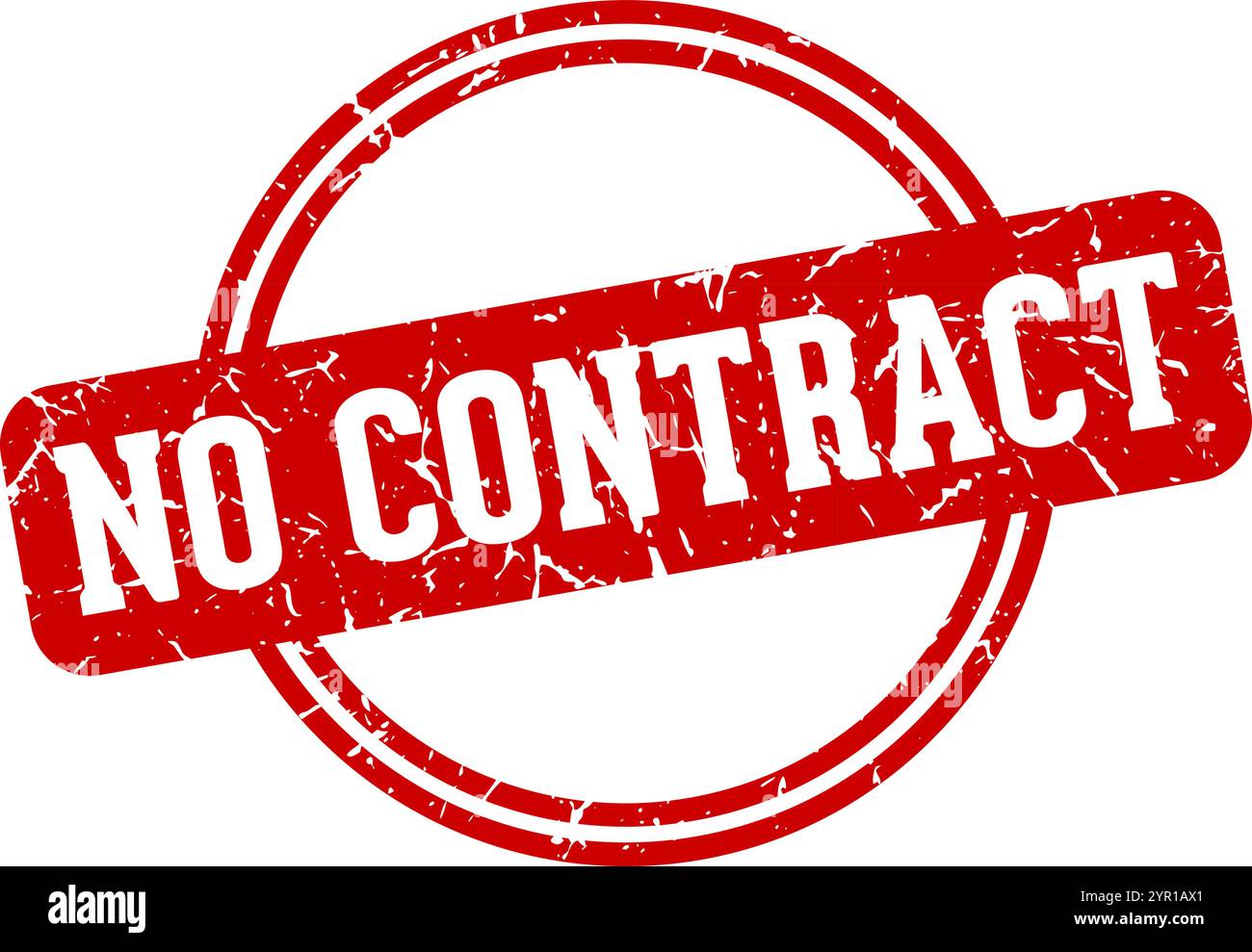 no contract round stamp isolated on transparent background. no contract ...