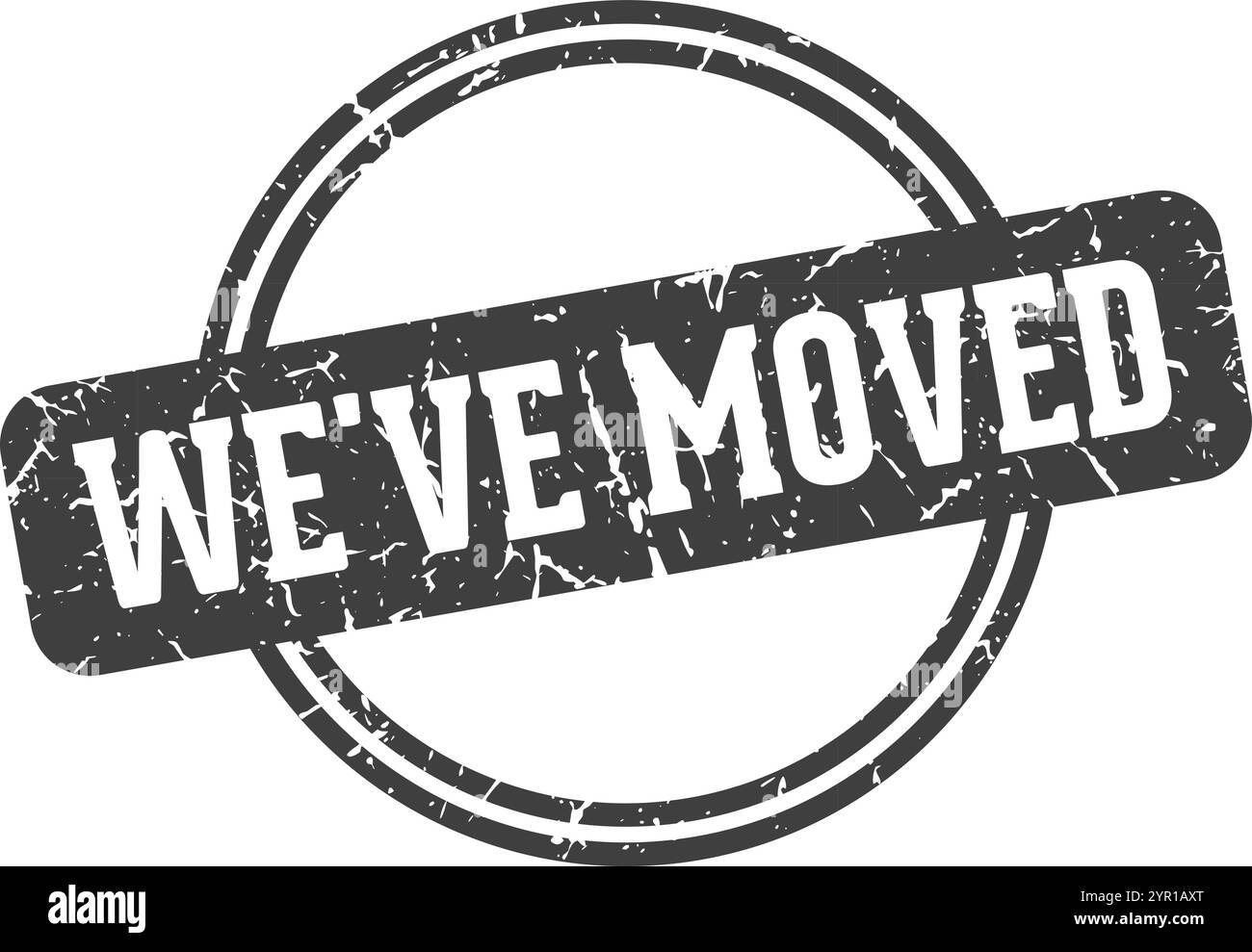 we've moved round stamp isolated on transparent background. we've moved ... we've moved round stamp isolated on transparent background. we've moved ...