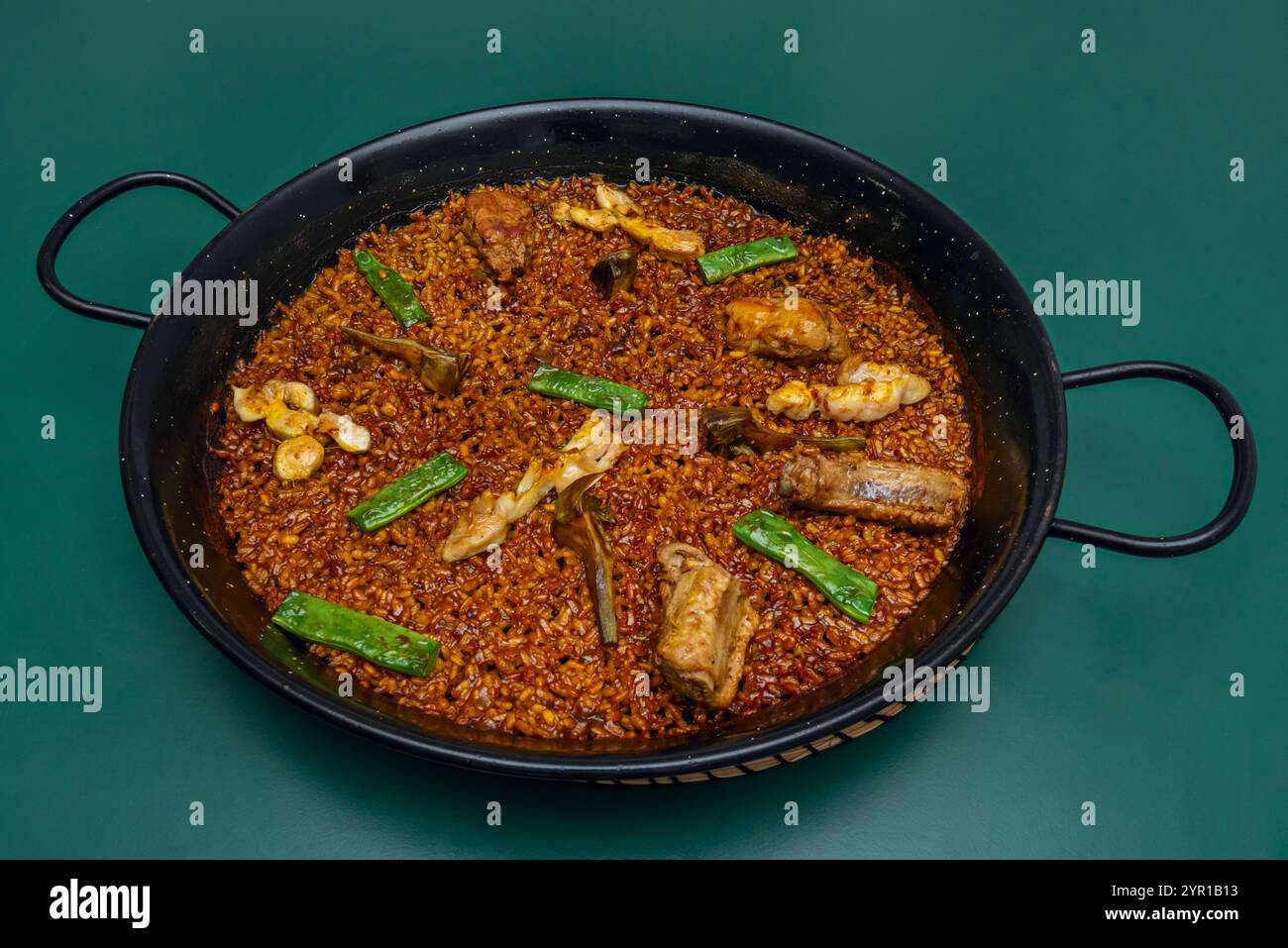 Paella spain without seafood hi-res stock photography and images - Alamy