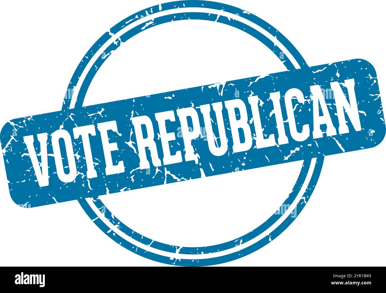 vote republican round stamp isolated on transparent background. vote ...