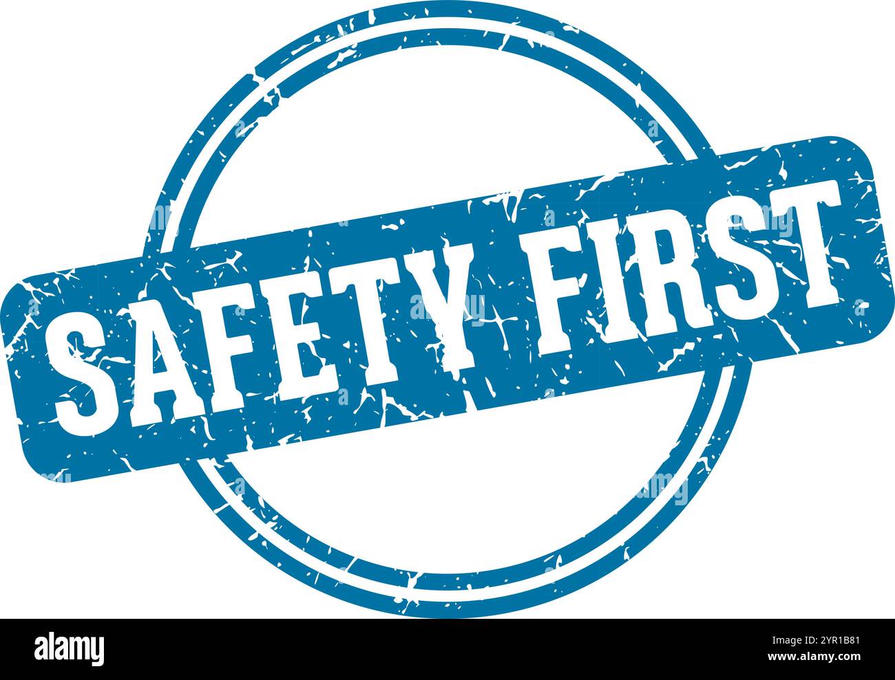 safety first round stamp isolated on transparent background. safety ...