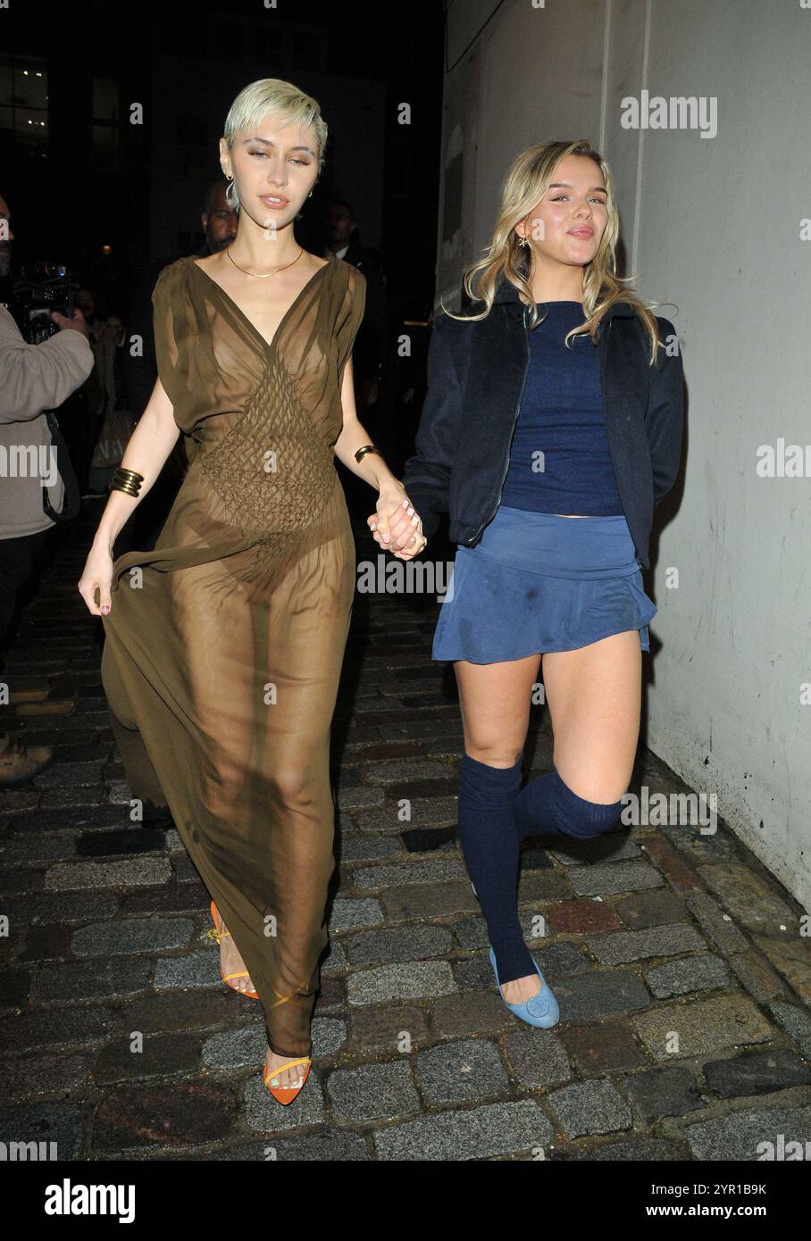 London, UK. 01st Dec, 2024. Iris Law and Tilly Demaine at the British ...