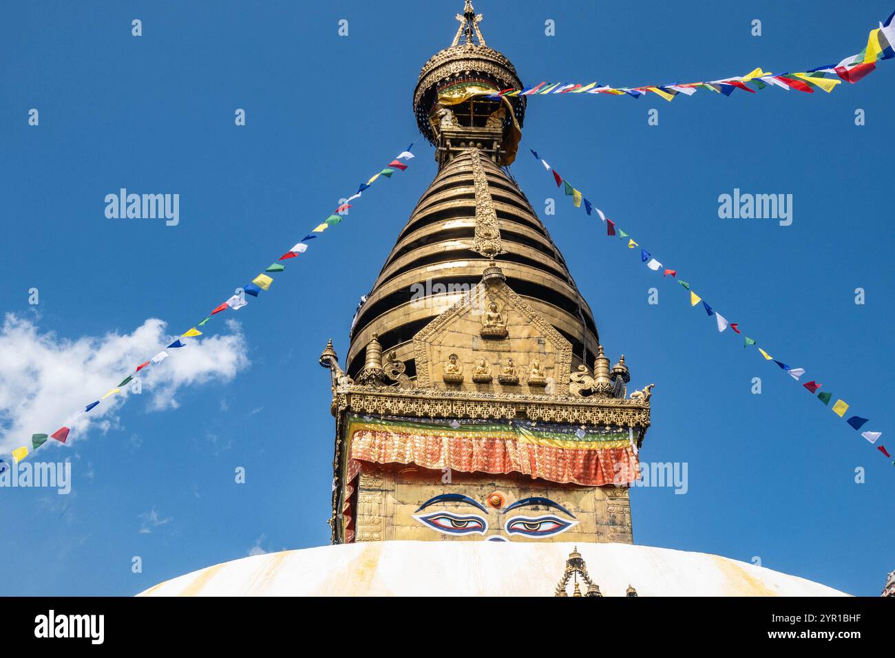 Swayambhunath Temple (Monkey Temple), Kathmandu, Nepal Stock Photo - Alamy