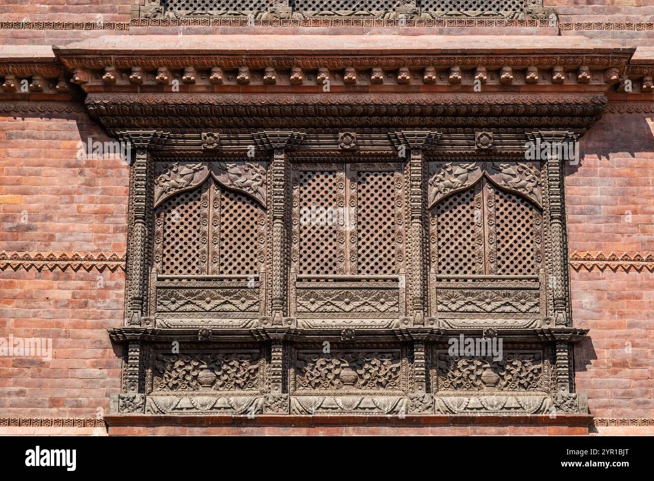 Traditional Newari architecture at Swayambunath Monkey Temple ...