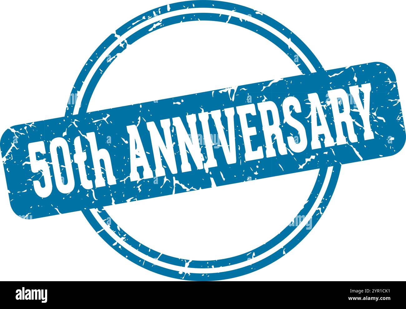 50th anniversary round stamp isolated on transparent background. 50th ...