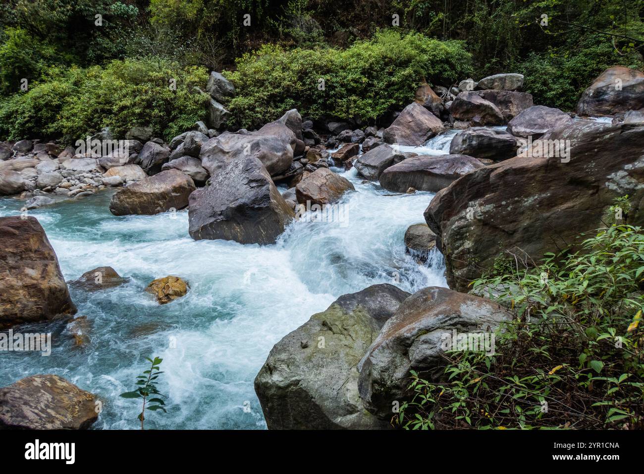 Sceneries along the Kangchenjunga (Kanchenjunga) Base Camp, trek ...