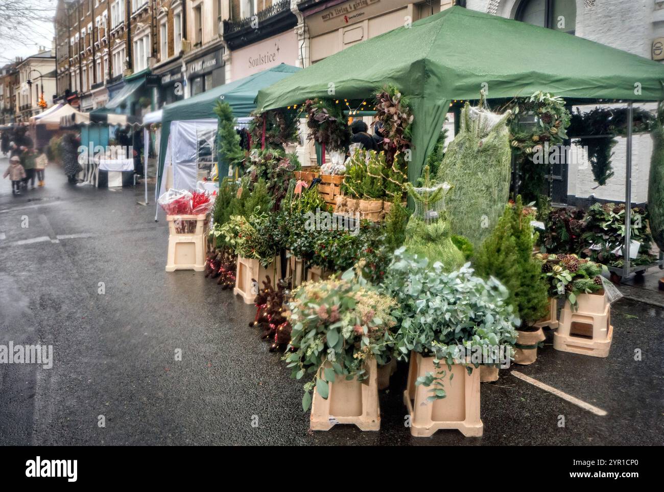 Primrose Hill Christmas Market London UK Stock Photo - Alamy