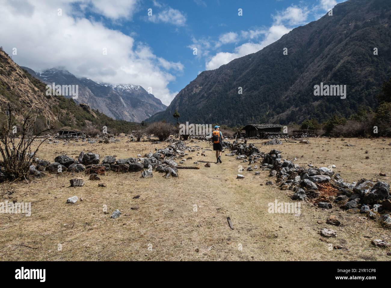 Heading into the mountains on the Kangchenjunga (Kanchenjunga) Base ...