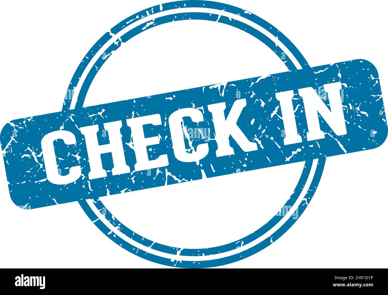 check in round stamp isolated on transparent background. check in stamp ...