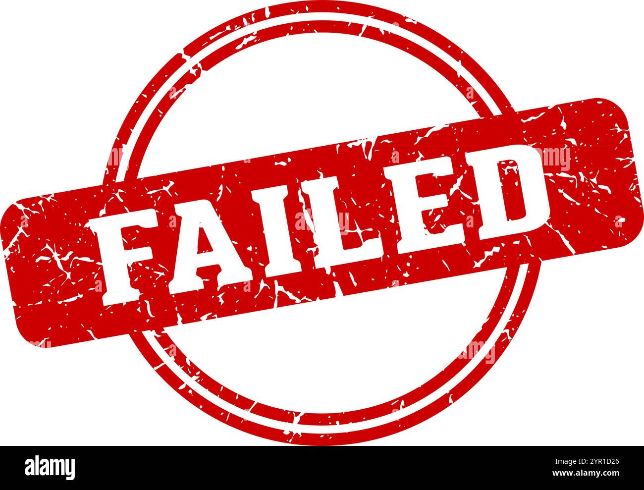 failed round stamp isolated on transparent background. failed stamp ...
