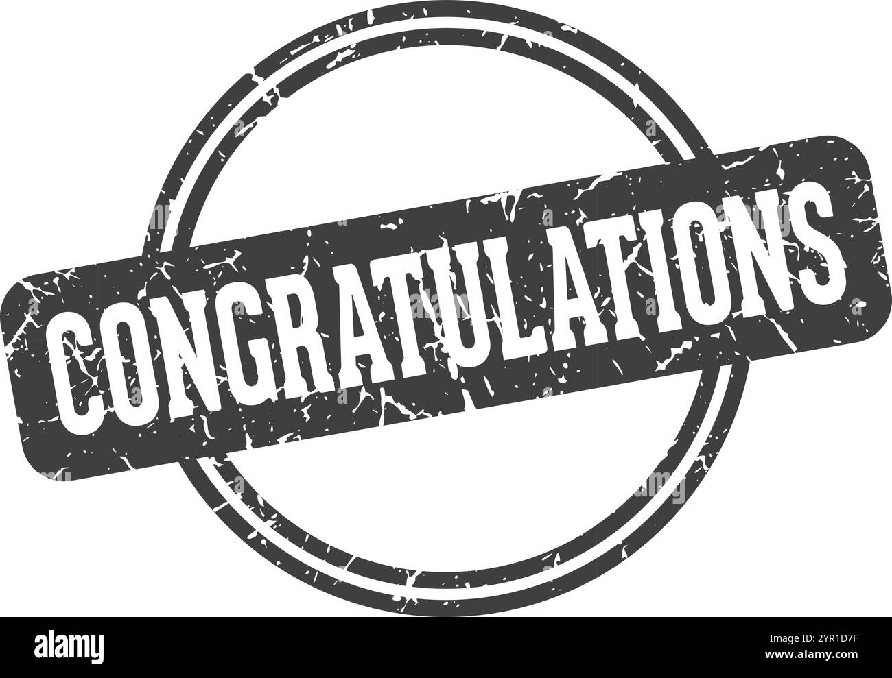 congratulations round stamp isolated on transparent background ...