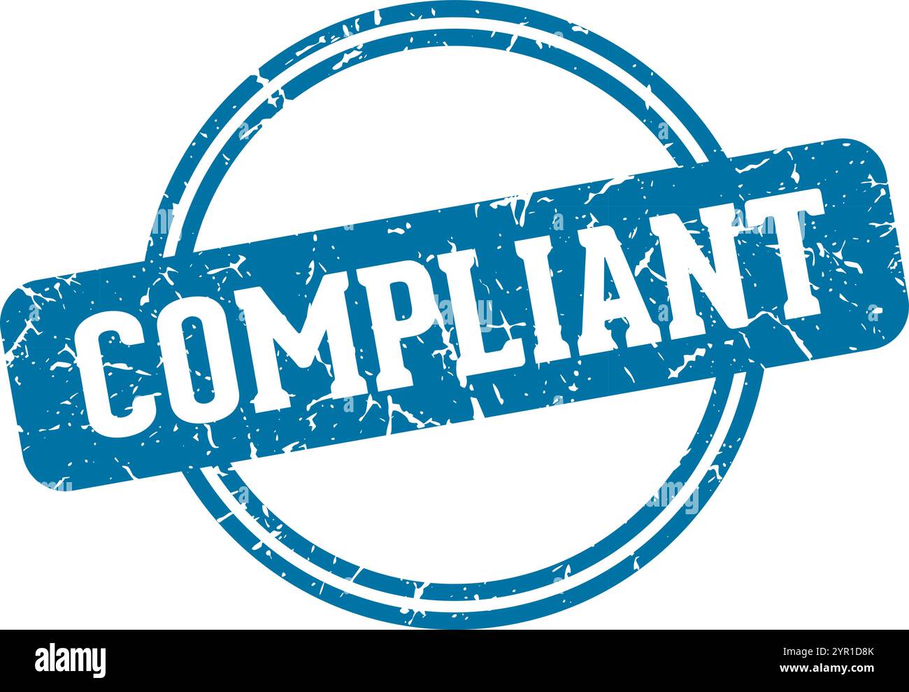 compliant round stamp isolated on transparent background. compliant ...