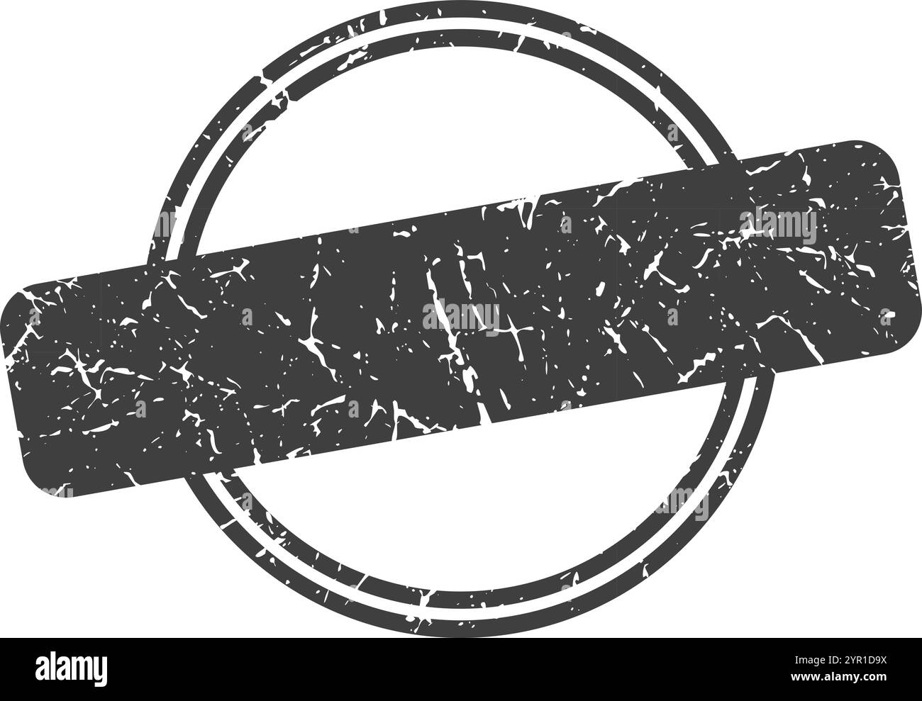 blank round stamp isolated on transparent background. blank stamp Stock ...