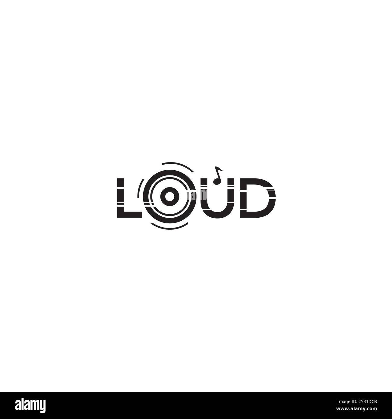 Loud and Speaker logo or wordmark design Stock Vector Image & Art - Alamy