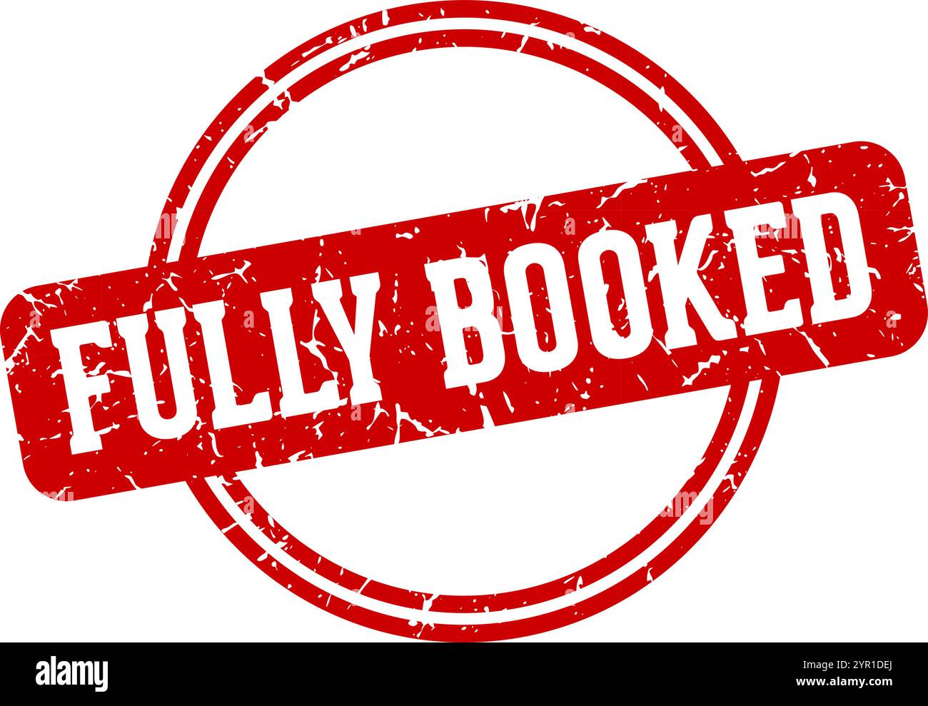fully booked round stamp isolated on transparent background. fully ...