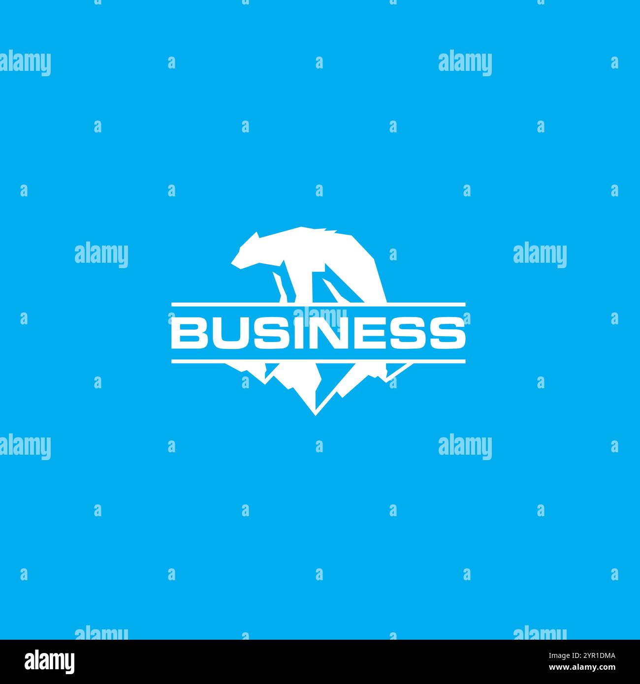 Bear and Mountain logo or combination mark design Stock Vector Image ...