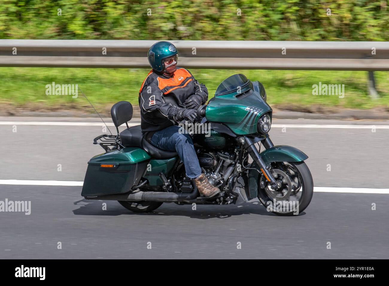 Green Harley Davidson 114ci, with 114 cubic inch 1868 cc, Miklwaukee ...