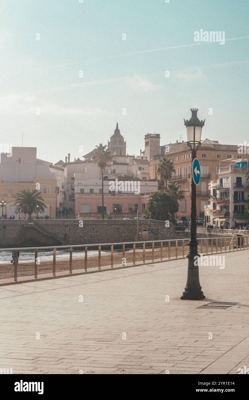 Beautiful town sitges spain hi-res stock photography and images - Alamy