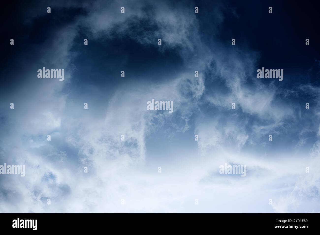 Beautiful dramatic sky with white clouds Stock Photo - Alamy