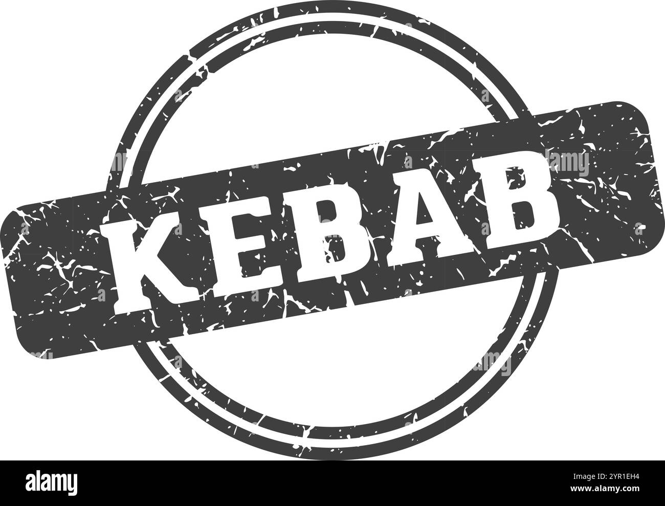 kebab round stamp isolated on transparent background. kebab stamp Stock ...