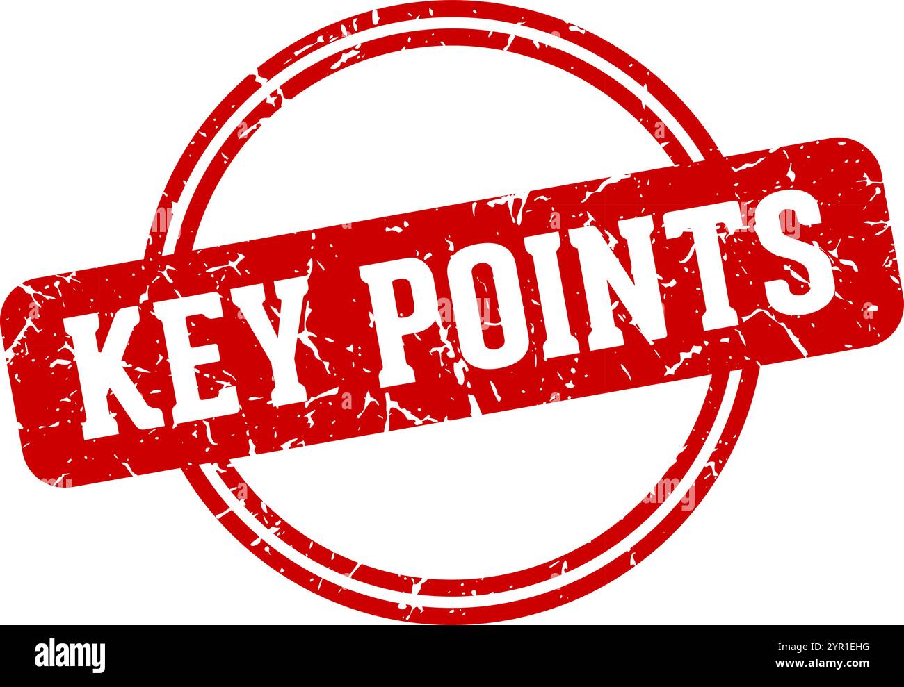 key points round stamp isolated on transparent background. key points ...