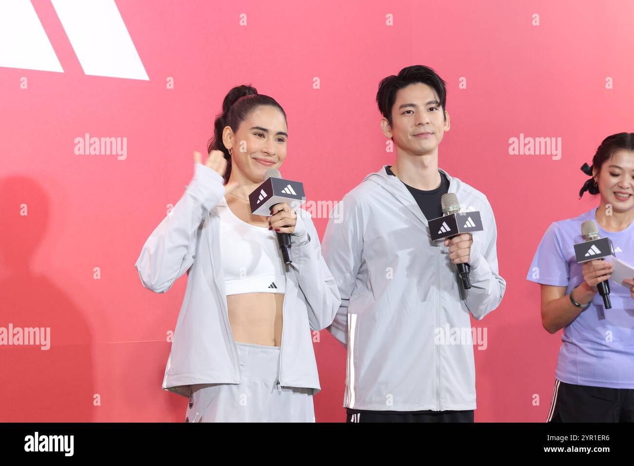 TAIPEI, CHINA - DECEMBER 2, 2024 - Actors Austin Lin from Taiwan of China attend the launch of ...