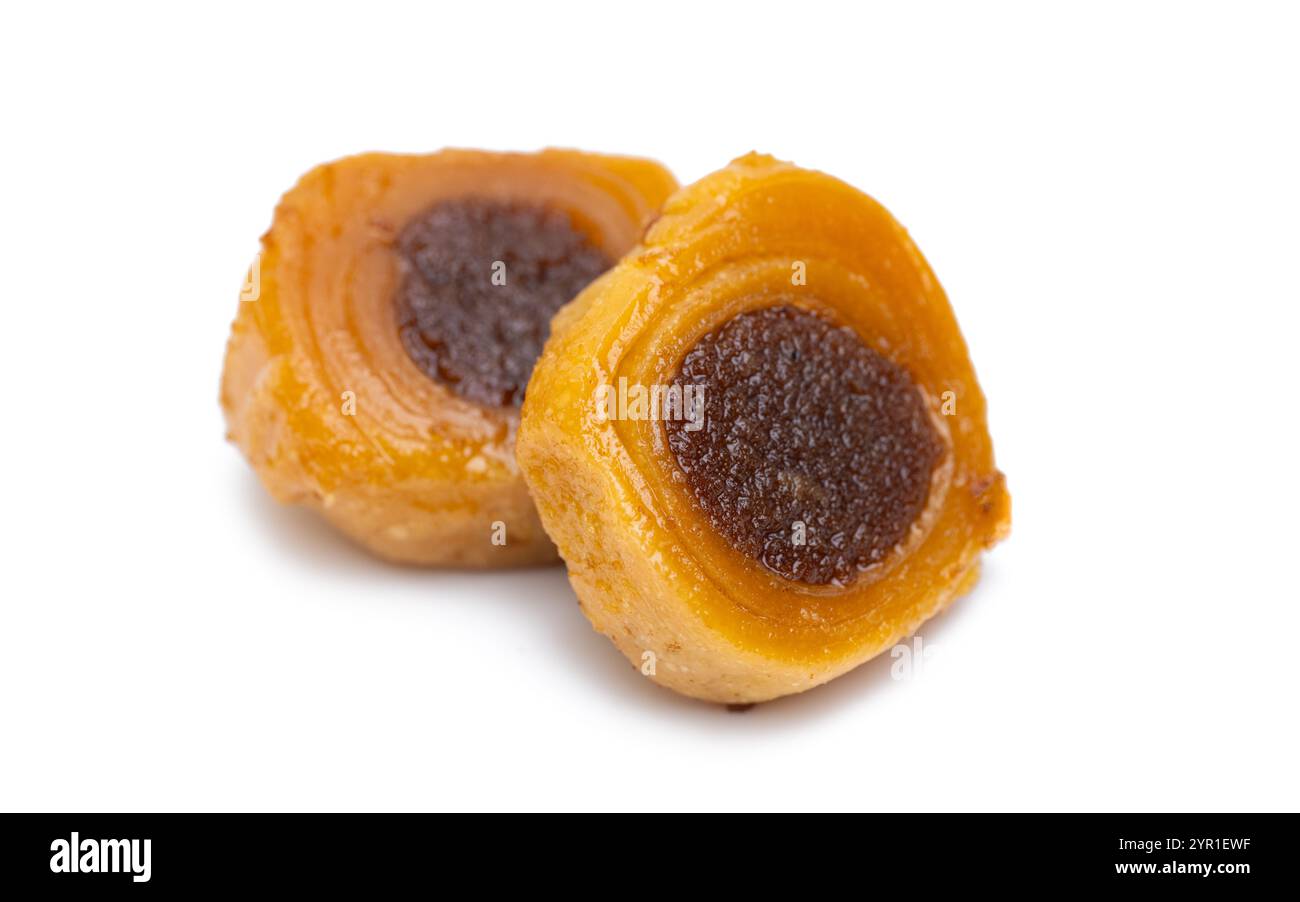 Turkish sweet dessert with honey Mabrum on white background Stock Photo ...