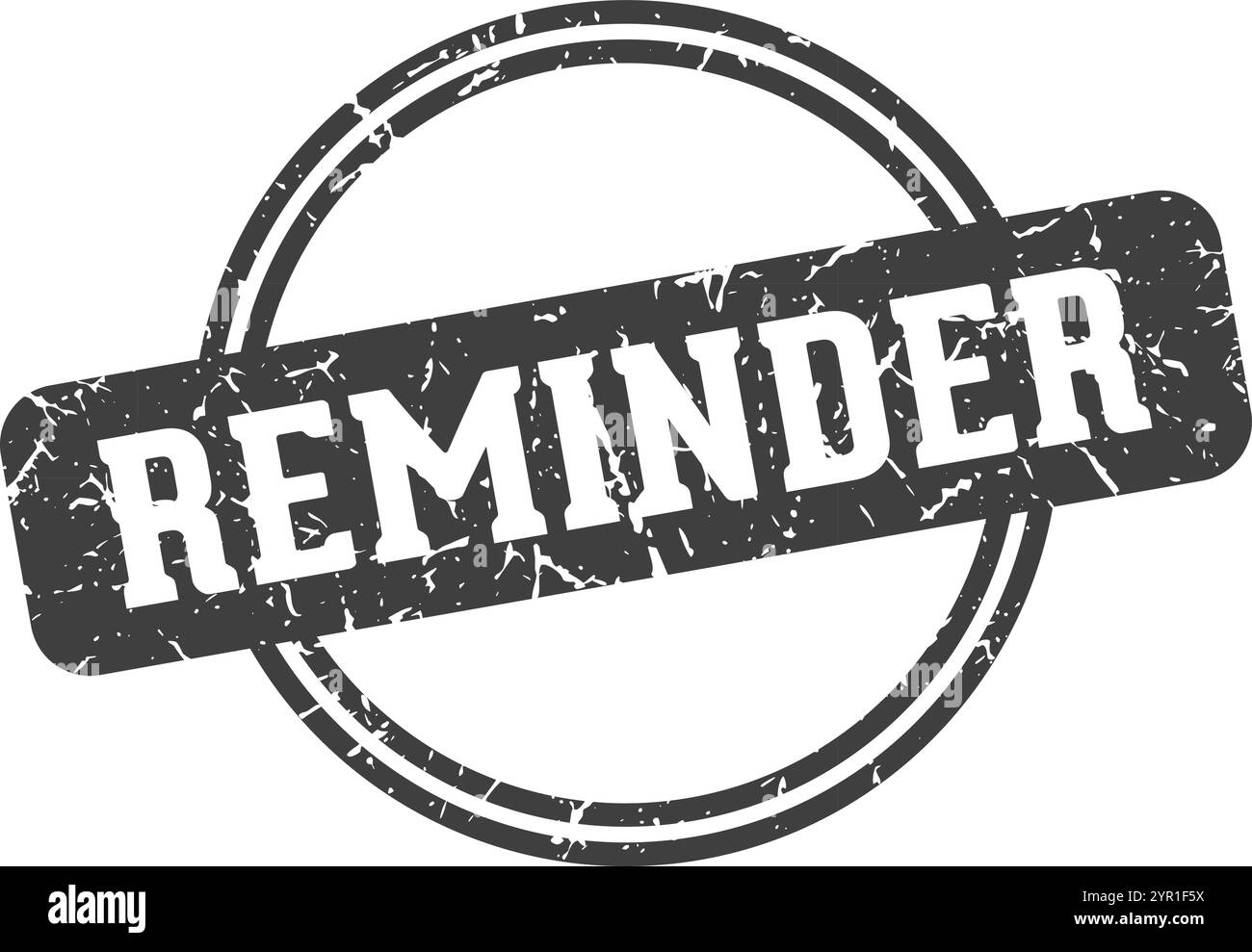 reminder round stamp isolated on transparent background. reminder stamp ...