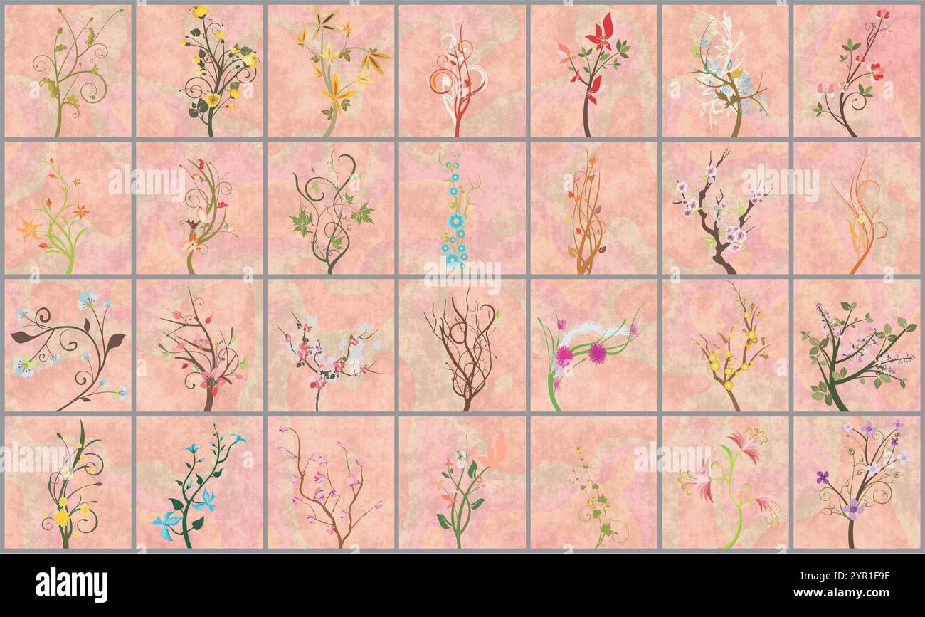 Wall Art Design Printable Stock Vector Image & Art - Alamy