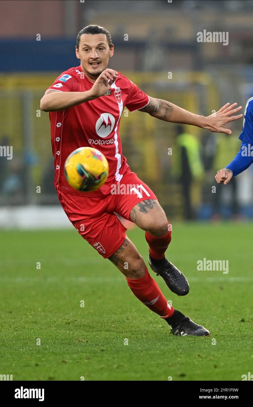 Como, Italia. 30th Nov, 2024. AC Monza's Milan Djuric during fourteenth Serie A soccer match ...
